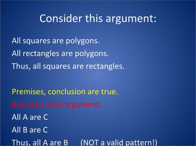 Deductive and Inductive Arguments | PPT