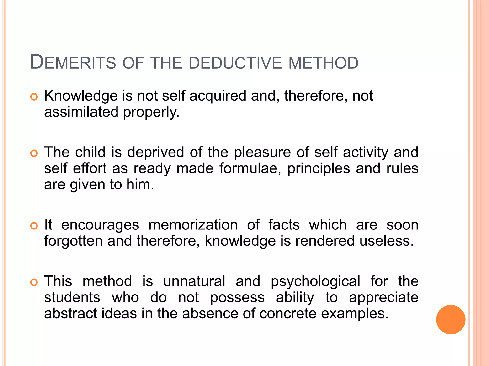 Deductive and inductive method | PPTX