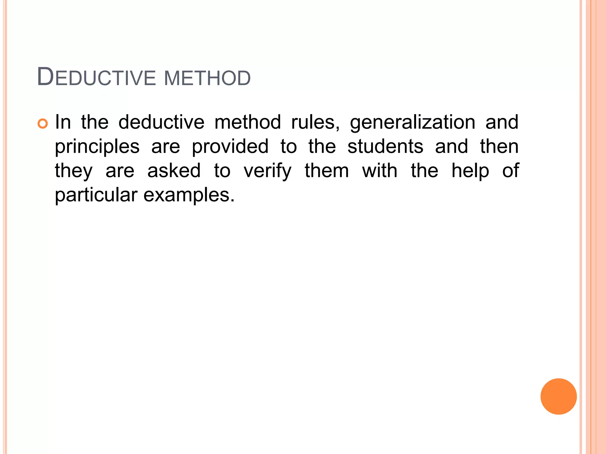 Deductive and inductive method | PPTX