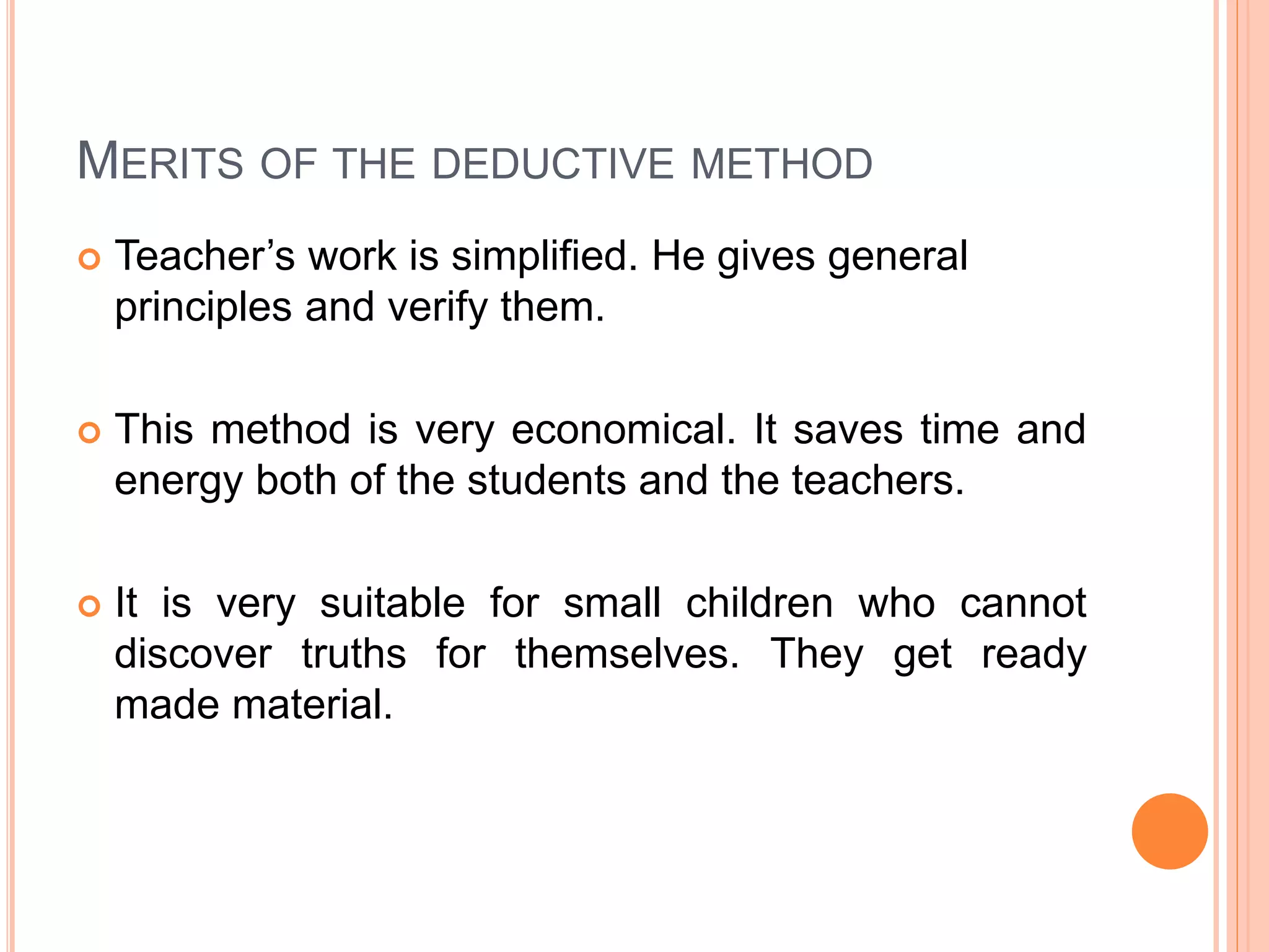 Deductive and inductive method | PPTX