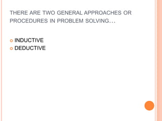 Deductive and inductive method | PPTX