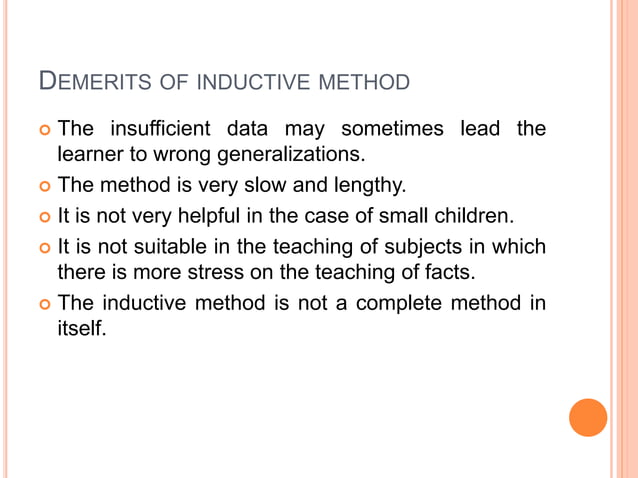 Deductive and inductive method | PPTX | Science