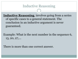 Deductive and Inductive Reasoning with Vizzini | PPTX