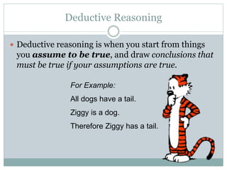 Deductive and Inductive Reasoning with Vizzini | PPTX