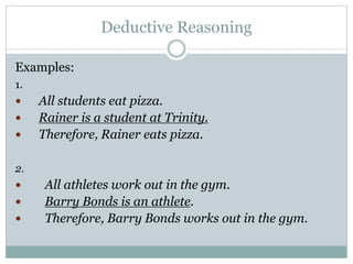 Deductive and Inductive Reasoning with Vizzini | PPTX