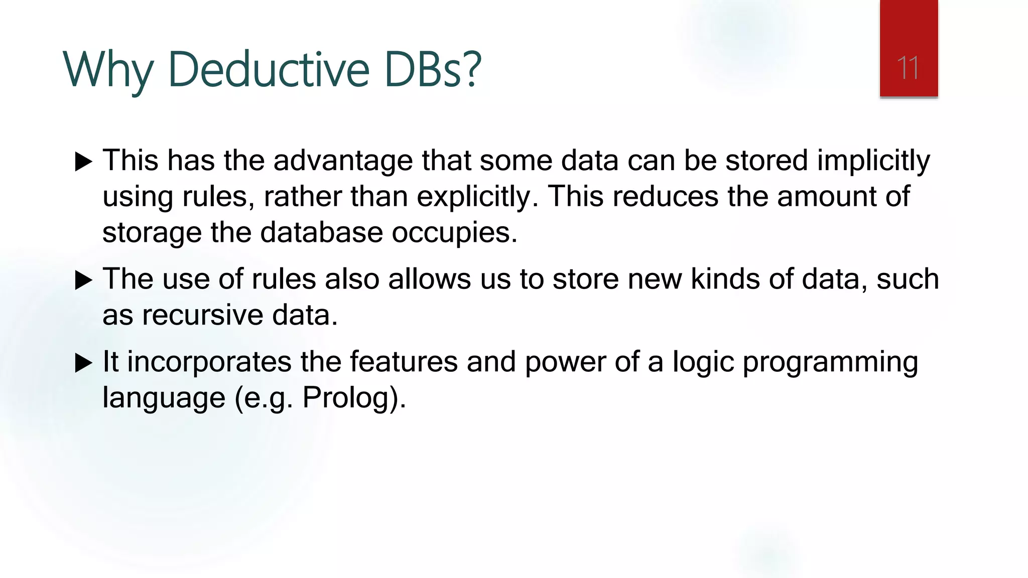 Deductive databases | PPTX