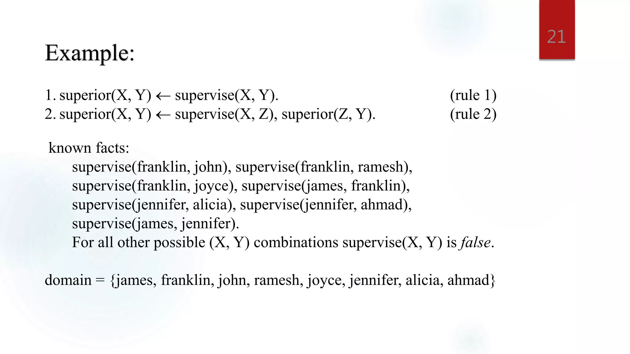 Deductive databases | PPTX