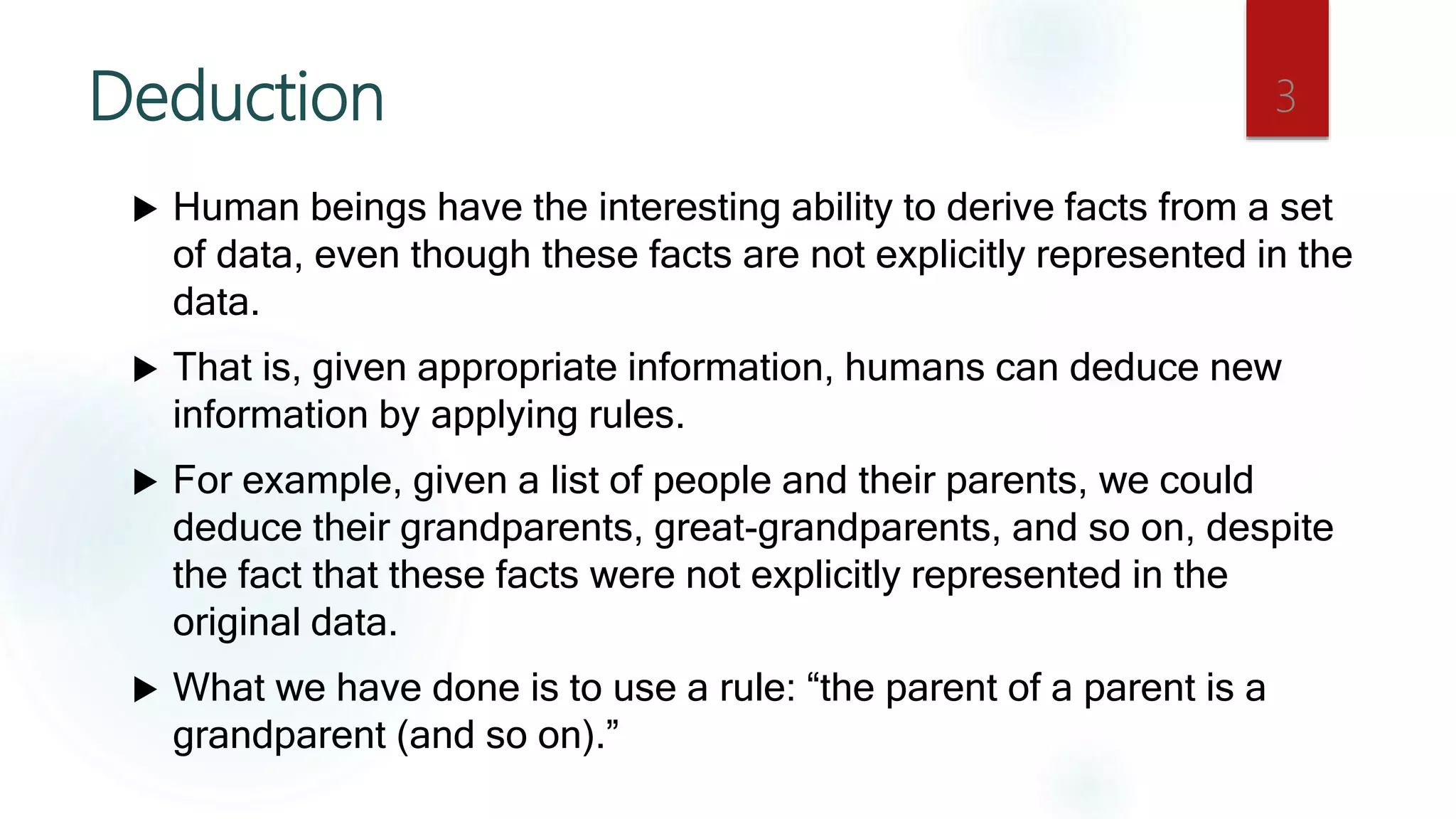 Deductive databases | PPTX
