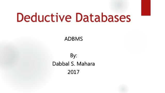 Deductive Databases 