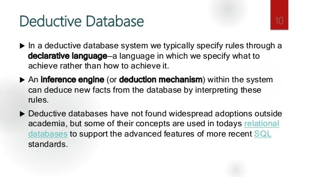Deductive Databases