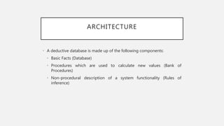 Deductive databases | PPTX