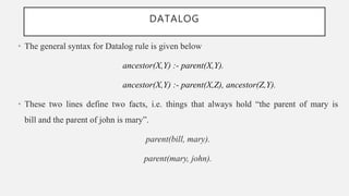 Deductive databases | PPTX