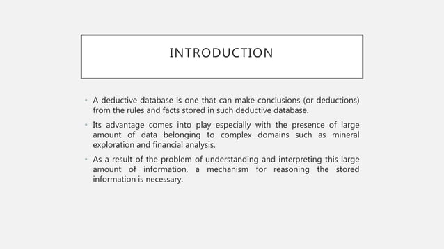 Deductive Databases Ppt 6472