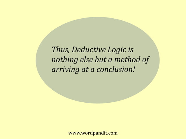 Deductive logic | PPT