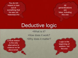Deductive logic | PPT