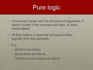 Deductive logic | PPT