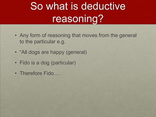 Deductive logic | PPT