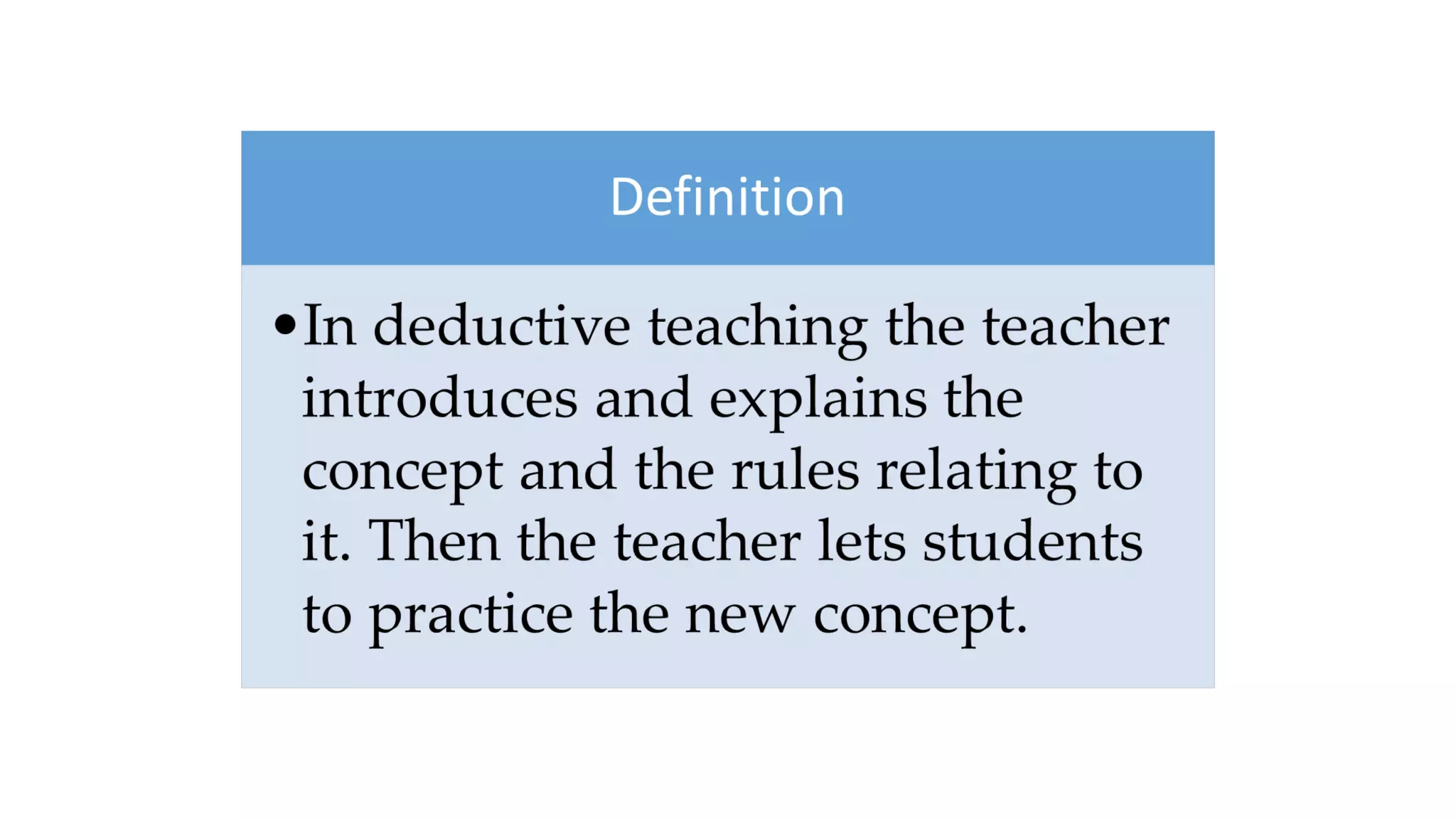 Deductive method | PPT