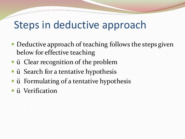 Deductive method by Jamie Vasquez