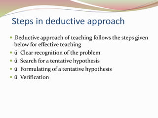 Deductive method by Jamie Vasquez | PPT