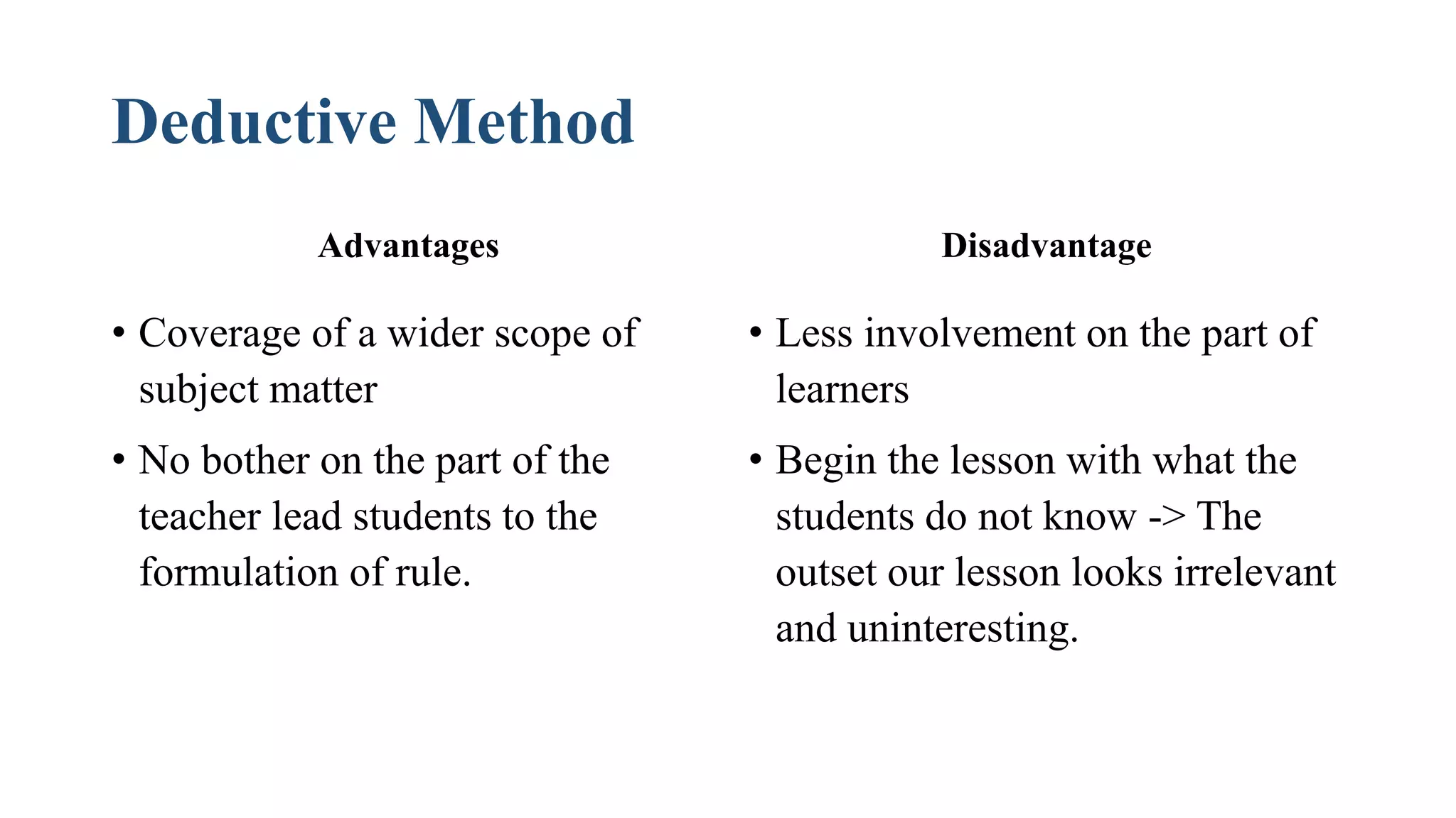 Deductive Method and Indeductive Method.pptx | Education