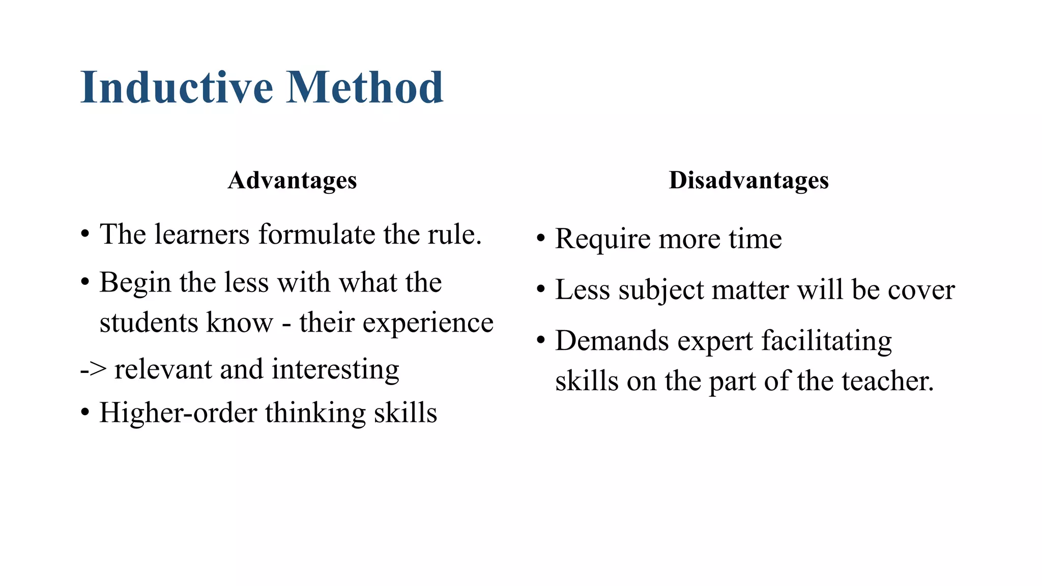 Deductive Method and Indeductive Method.pptx | Education