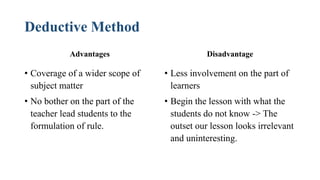 Deductive Method and Indeductive Method.pptx | Education