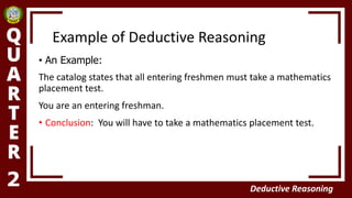 Deductive reasoning | PPTX
