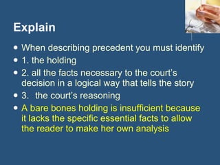 Deductive reasoning and irac | PPT