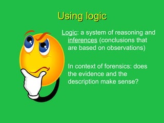 Deductive reasoning and logic | PPT