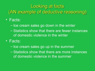 Deductive reasoning and logic | PPT