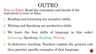 Deductive vs Inductive Learning | PPT