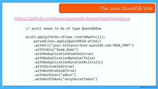 Deduplicating and analysing time-series data with Apache Beam and QuestDB | PDF | Databases ...