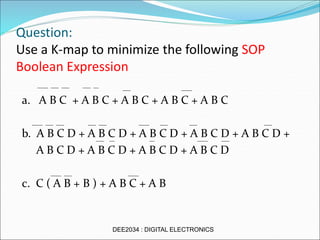 Dee2034 chapter 2 boolean algebra part c | PPT