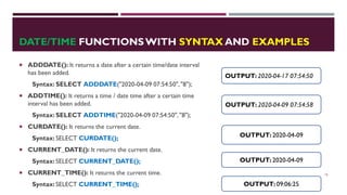 DEE 431 Introduction to MySql Slide 6 | PPT