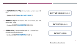 DEE 431 Introduction to MySql Slide 6 | PPT