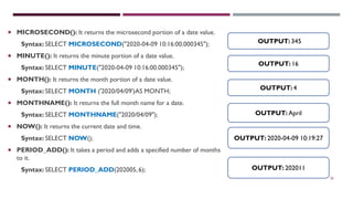 DEE 431 Introduction to MySql Slide 6 | PPT