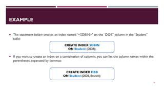DEE 431 Introduction to MySql Slide 6 | PPT