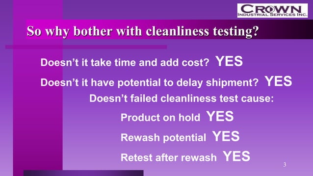 Jack Griffes - Cleanliness Testing to ISO 16232 and OEM Specifications ...