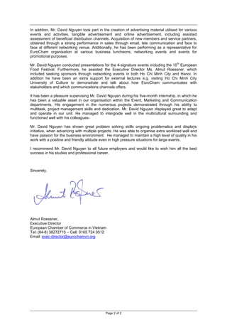 David-Reference-letter EuroCham | PDF