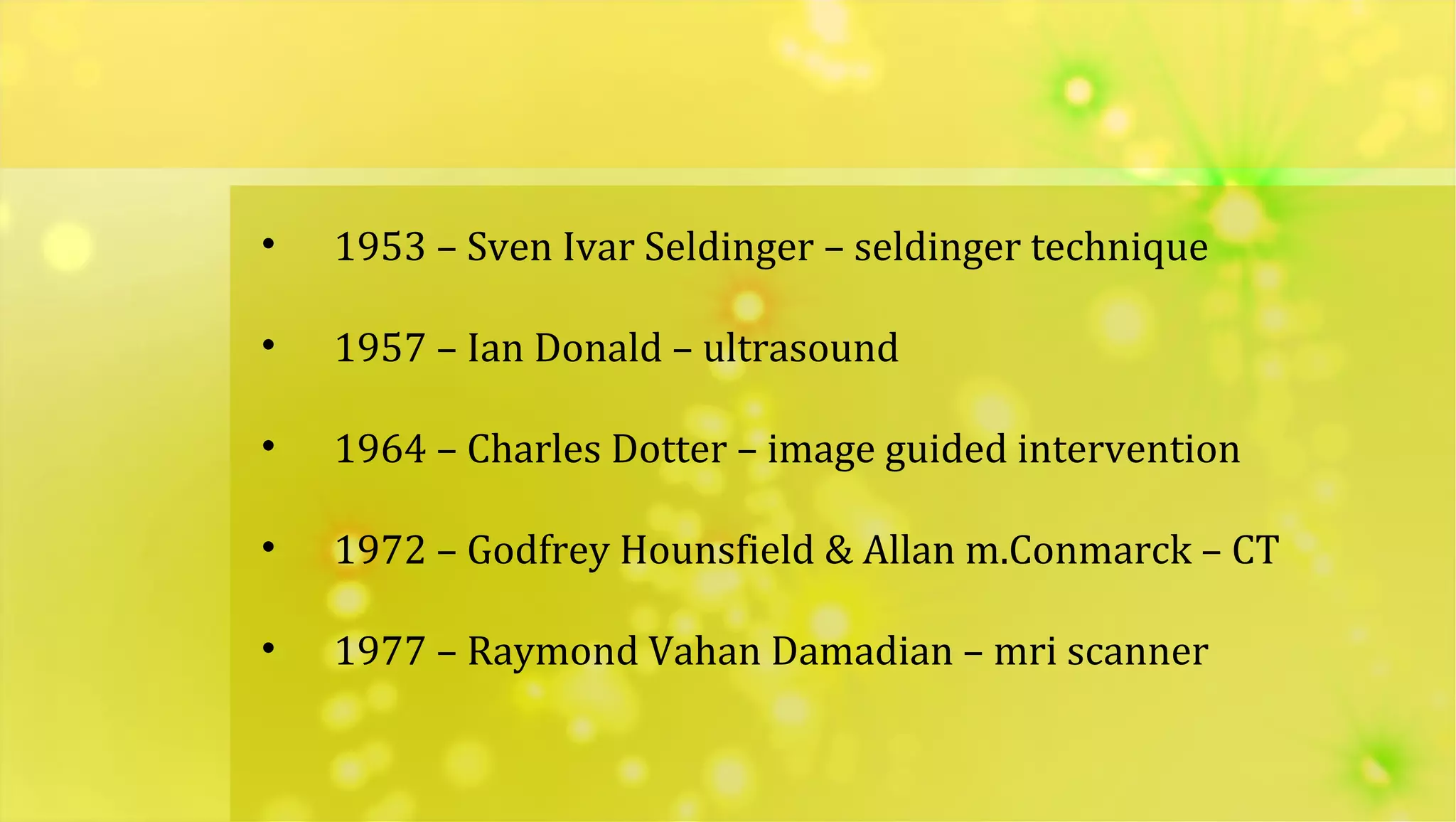 historical perspective of radiology | PPT