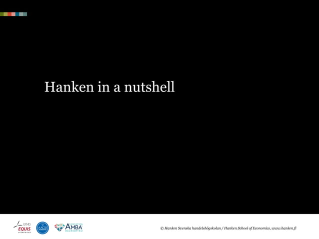 hanken_presentation_allman_eng | PPTX | Professional School ...