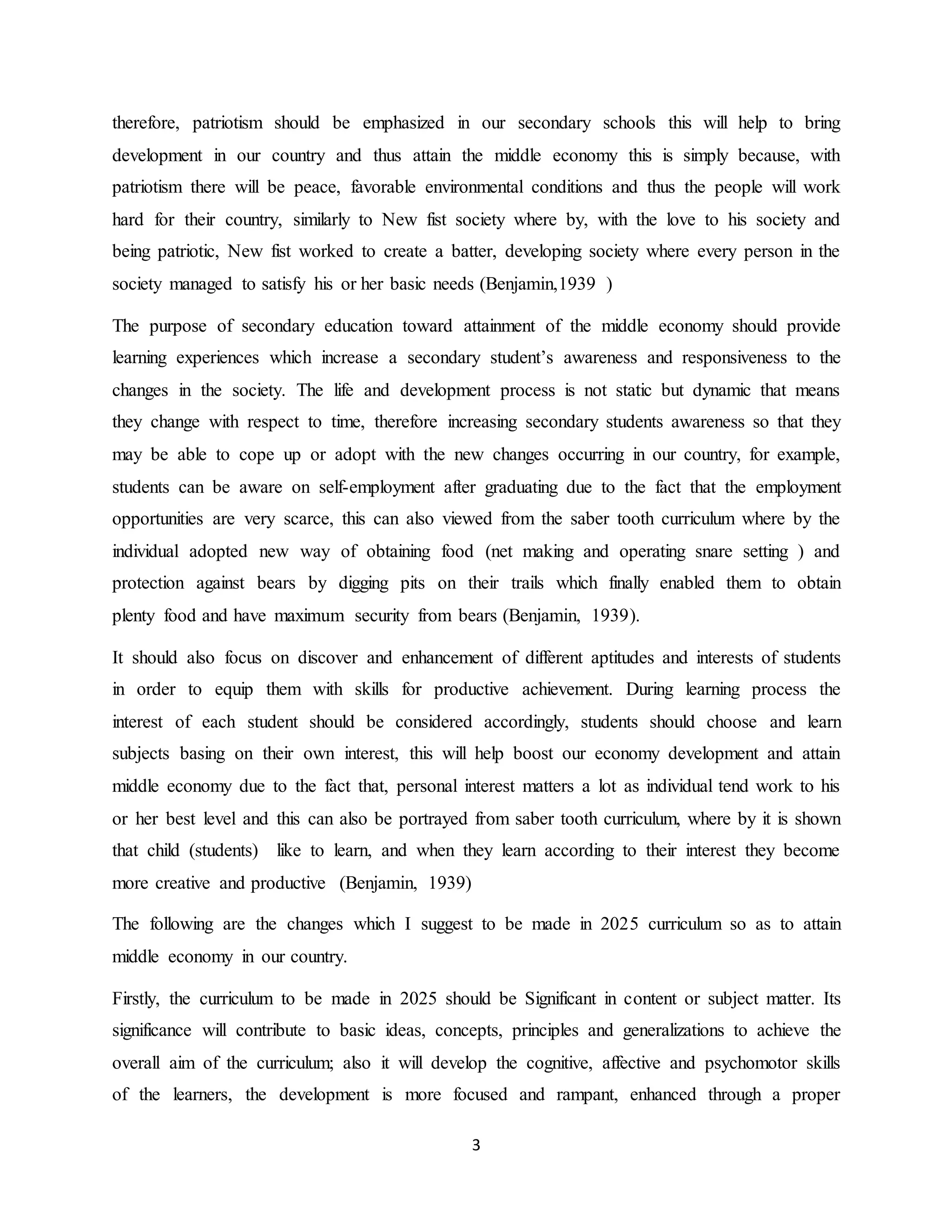 Tanzania curriculum | DOCX