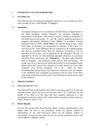 Form of Deed Guarantee | DOCX