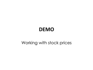 Effective Data Analysis with Deedle | PPTX