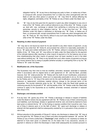 Deed of Counter Indemnity (Purchase this doc, Text: 08118887270 ...