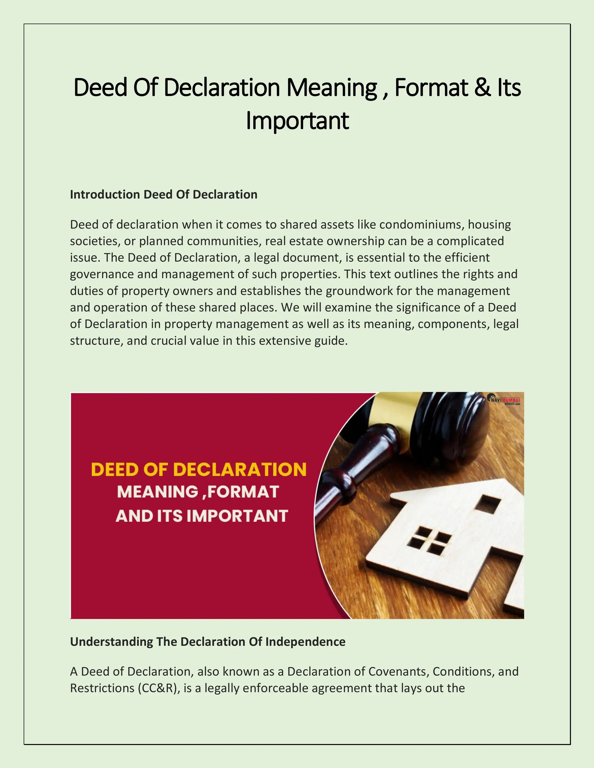 Deed Of Declaration Meaning.pdf