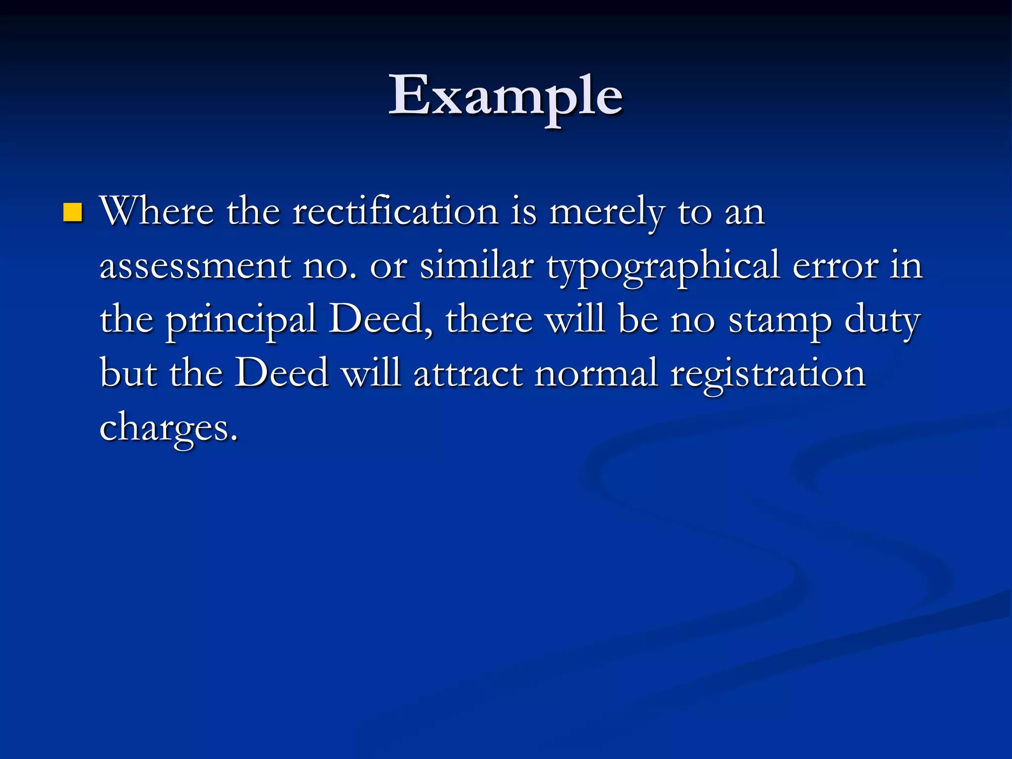 Deed of Rectification | PPT
