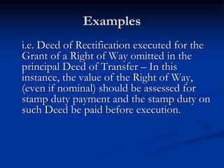 Deed of Rectification | PPT