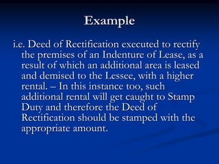 Deed of Rectification | PPT